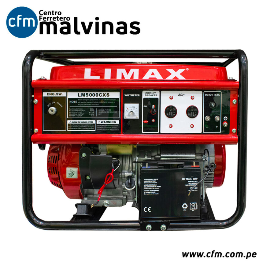 GENERADOR LIMAX LM5000CXS - CENTRO FERRETERO LAS MALVINAS